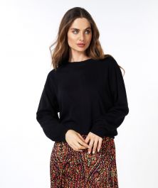 EsQualo Sweater boxy basic knit